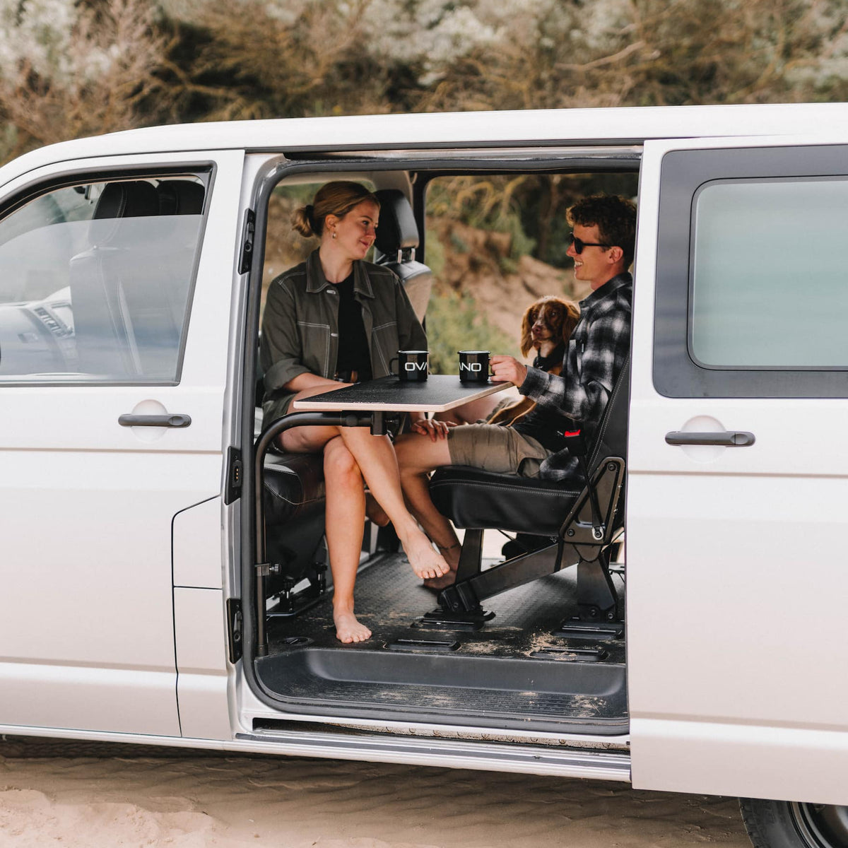 B-pillar table | VW Transporter Swing Out Table | T5 & T6 | Ovano